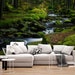 Forest Stream MURAL Green Forest Wallpaper Forest Brook Wall - Etsy