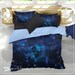 Dark Blue Stars Galaxy Bedding Set Blue Nebula Galaxy Duvet - Etsy
