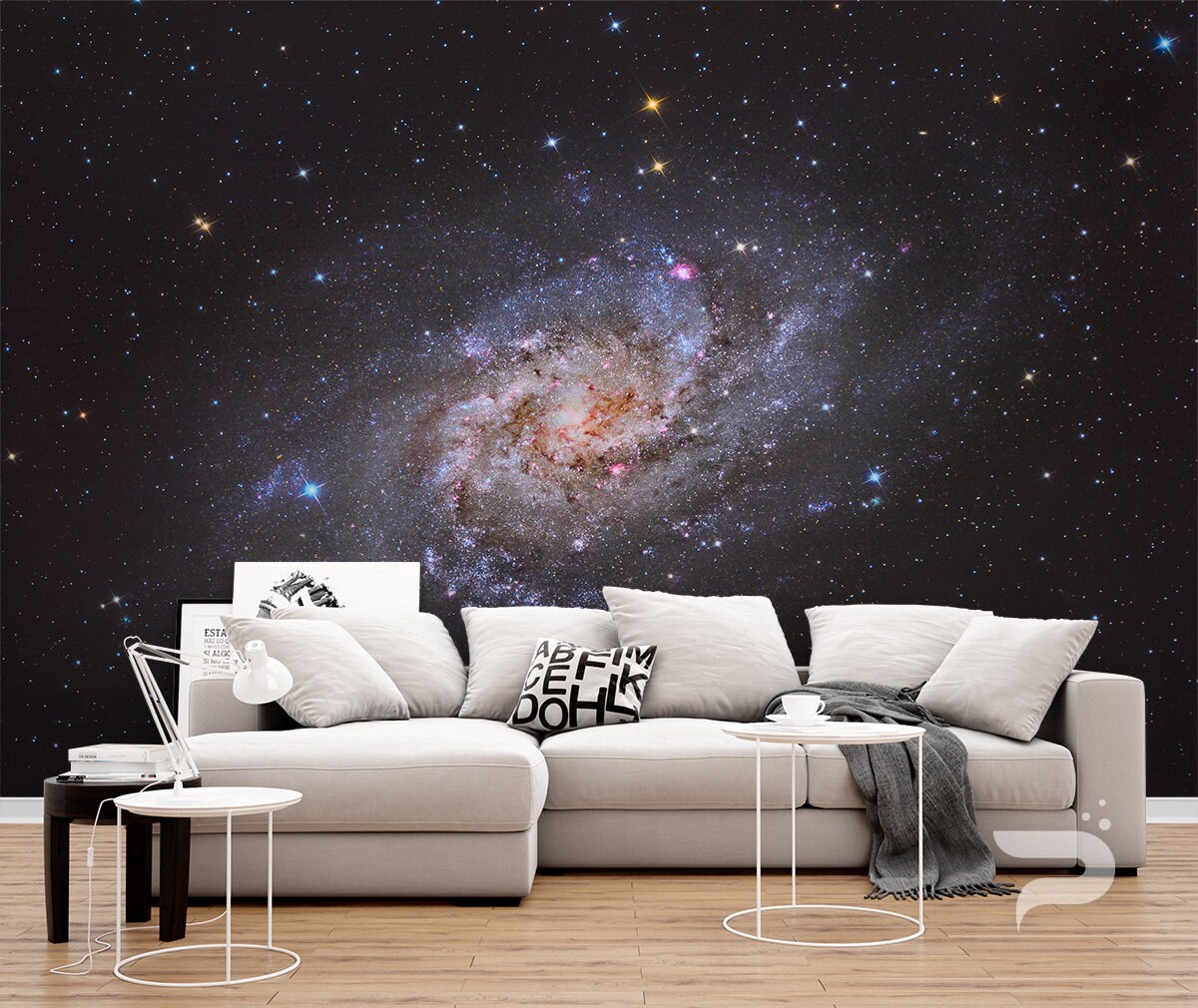 Spiral Galaxy WALL MURAL Hubble Space Wall Covering Galaxy | Etsy