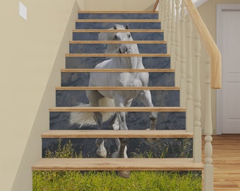 Rustic Herringbone Chevron Wood Pattern Stair Riser Decals - Etsy