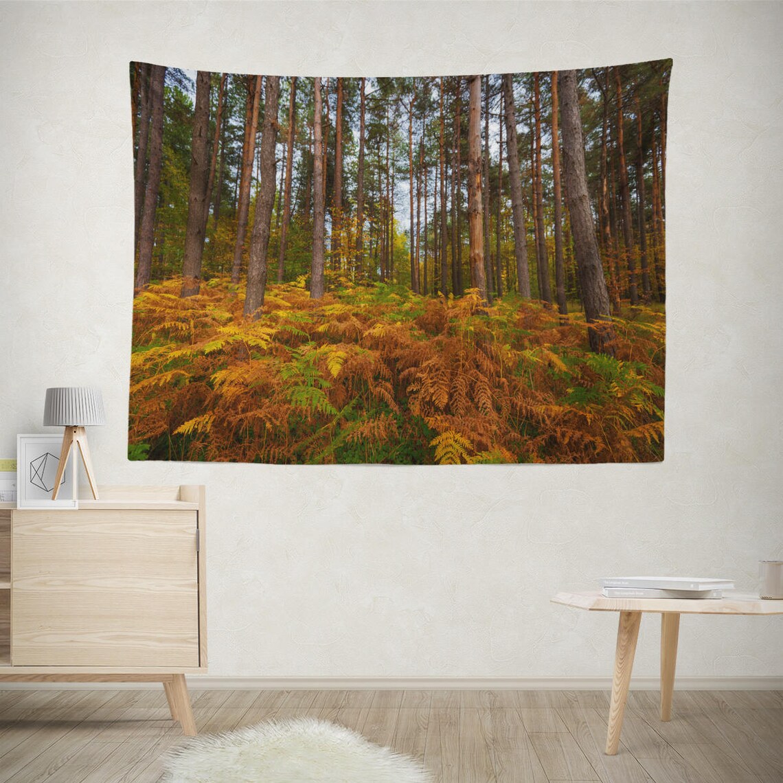 Forest Fern TAPESTRY Large Wall Tapestries Photo Tapestry - Etsy UK