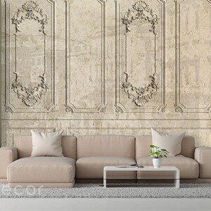 Abstract WALLPAPER, Vintage Wall Covering, 3D Wallpaper, Stylish Wall ...