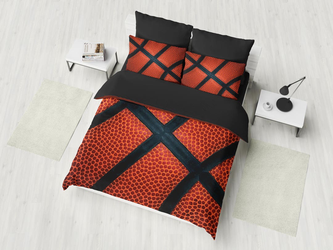 Basketball Bedding, Basketball Duvet Cover Set, Designer Sport Bedding ...