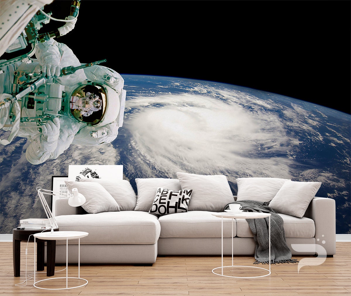 Spacewalk WALL MURAL Astronaut Wallpaper Mural Large Wall - Etsy