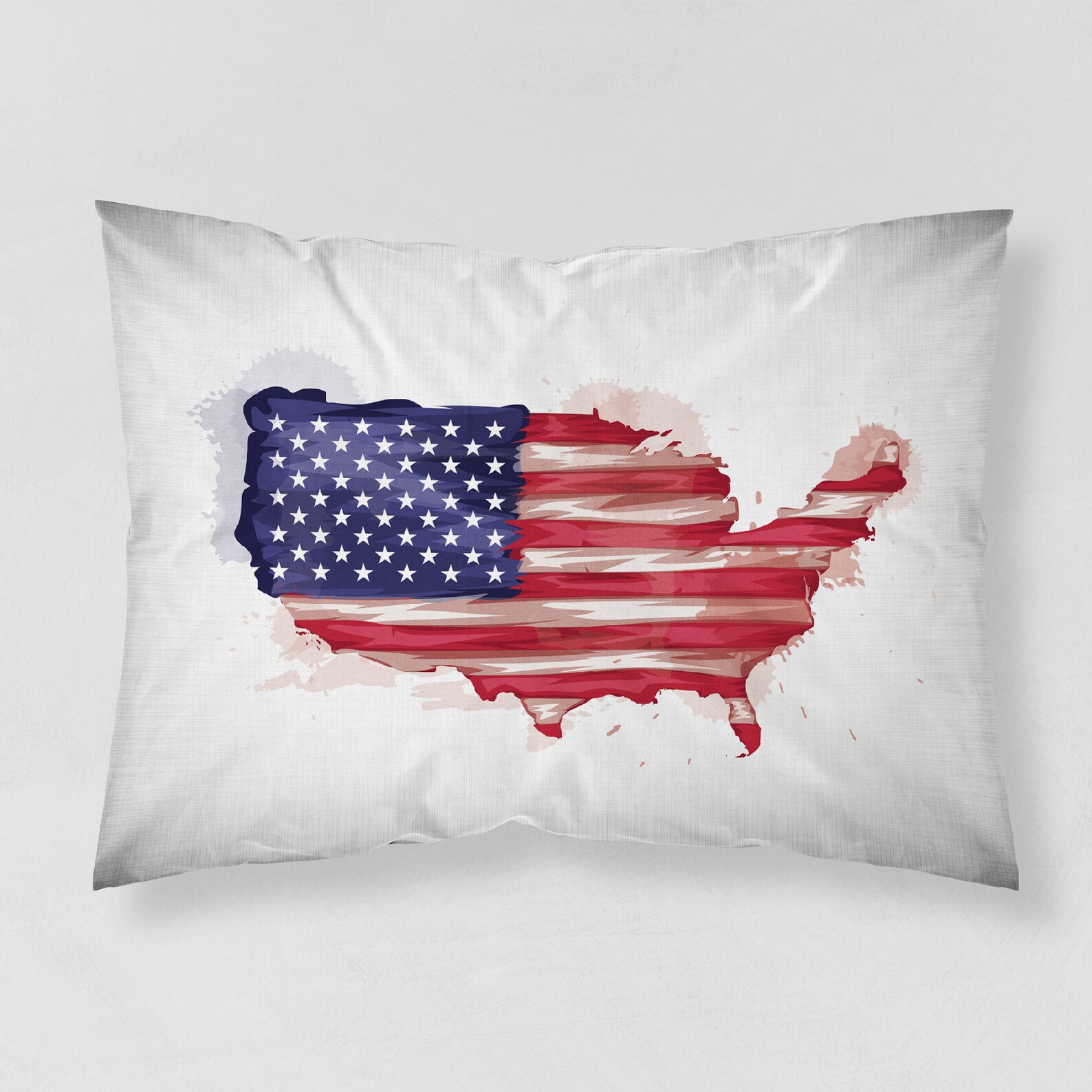 US Map Bedding Watercolor Map Duvet Cover Set USA Map - Etsy