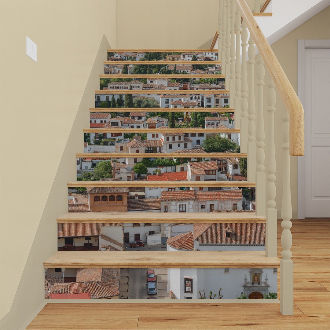 3D STAIR RISER DECALS, Stair Riser Vinyl Strips, Granada Spain ...