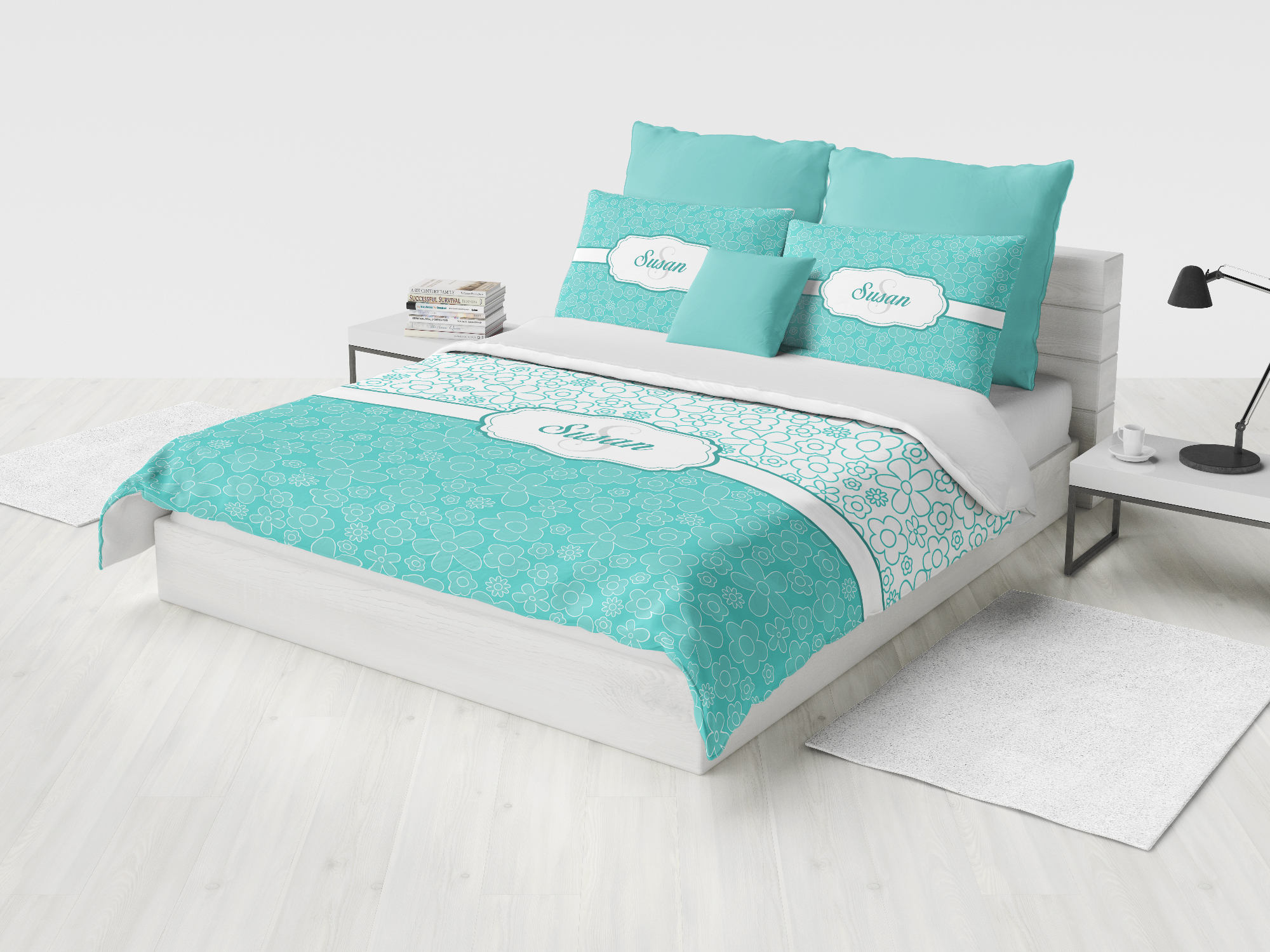 Custom Bedding Set Personalized Duvet Cover Set Monogram - Etsy