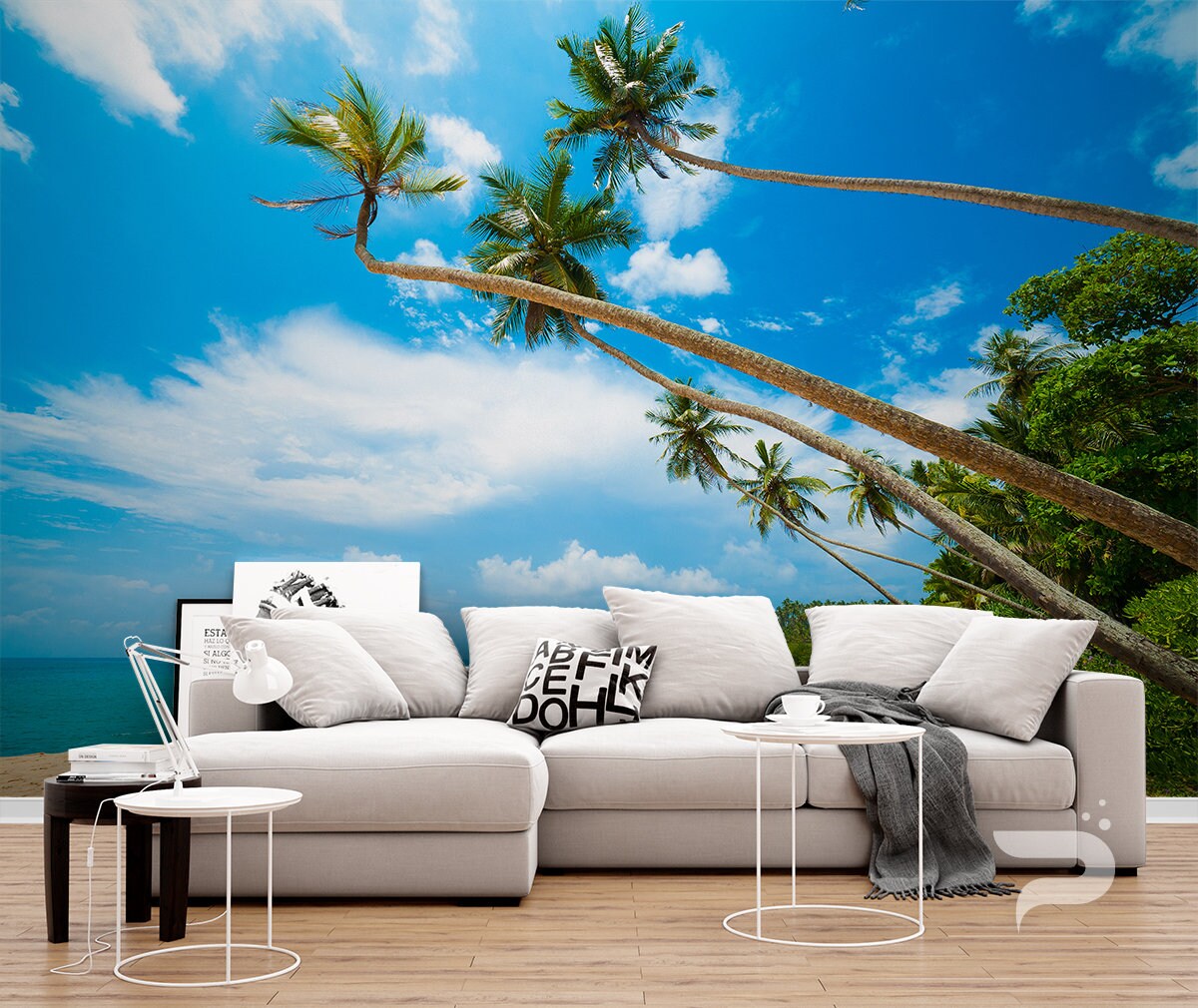 Paradise Beach WALL MURAL White Sands Wallpaper 3D Wall | Etsy