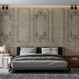Abstract WALLPAPER, Vintage Wall Covering, 3D Wallpaper, Stylish Wall ...