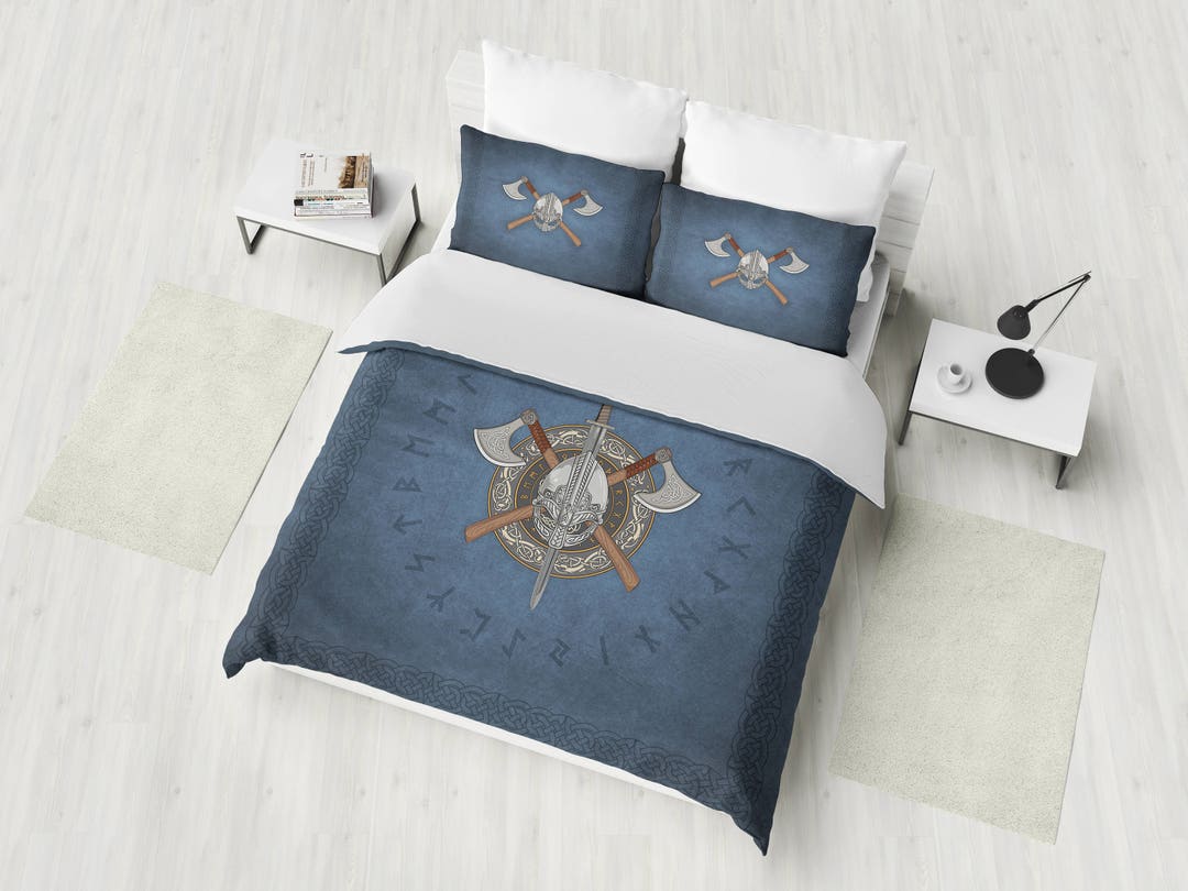 Viking Bedding Set, Viking Duvet Cover Set, Designer Celtic Bedding ...