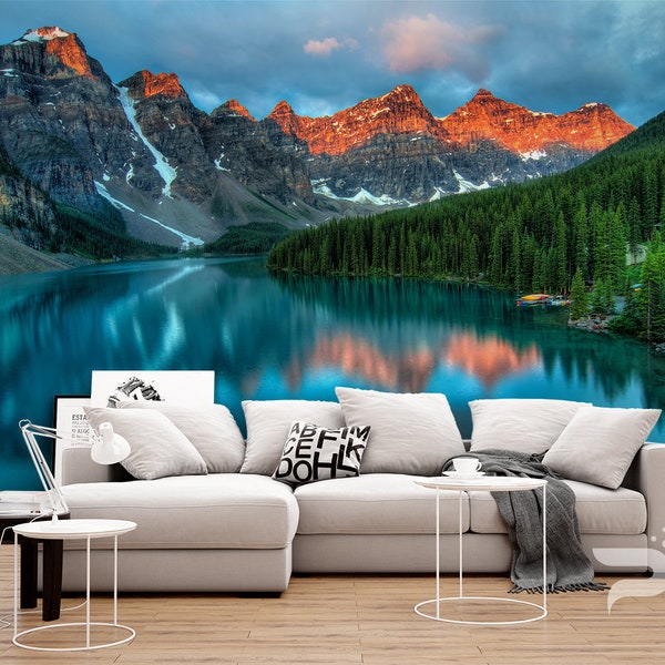 Mountain Wall Mural - Etsy
