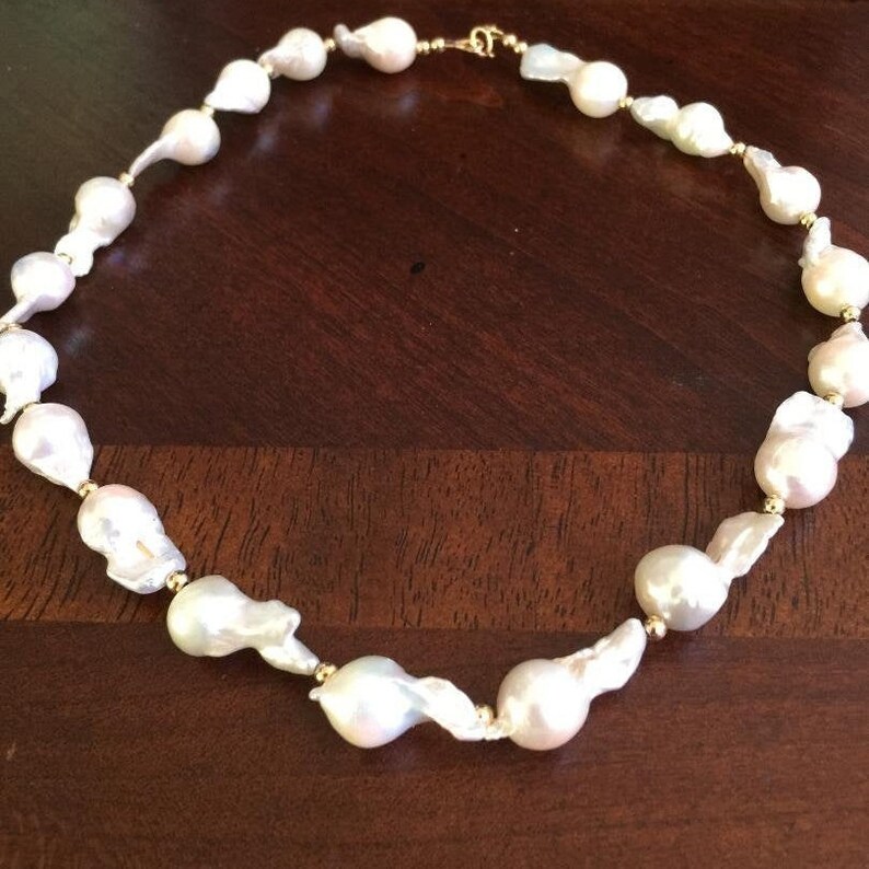 Baroque Pearl Collar Necklace Pearl Necklace Pearl Choker - Etsy