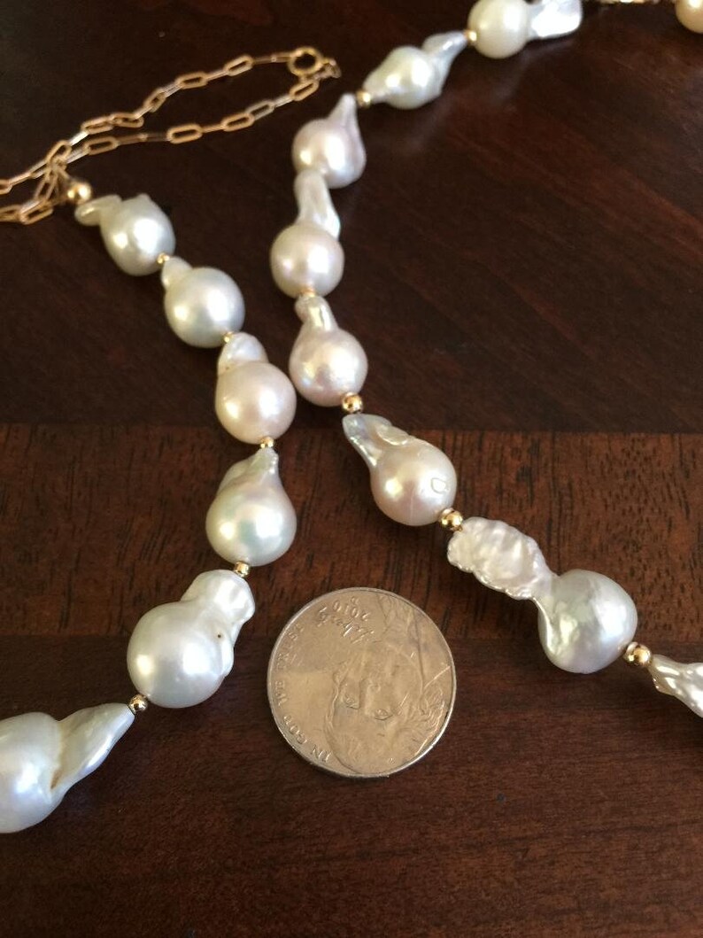 Baroque Pearl Collar Necklace Pearl Necklace Pearl Choker - Etsy