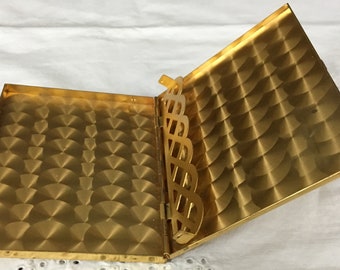 Gold cigarette case | Etsy