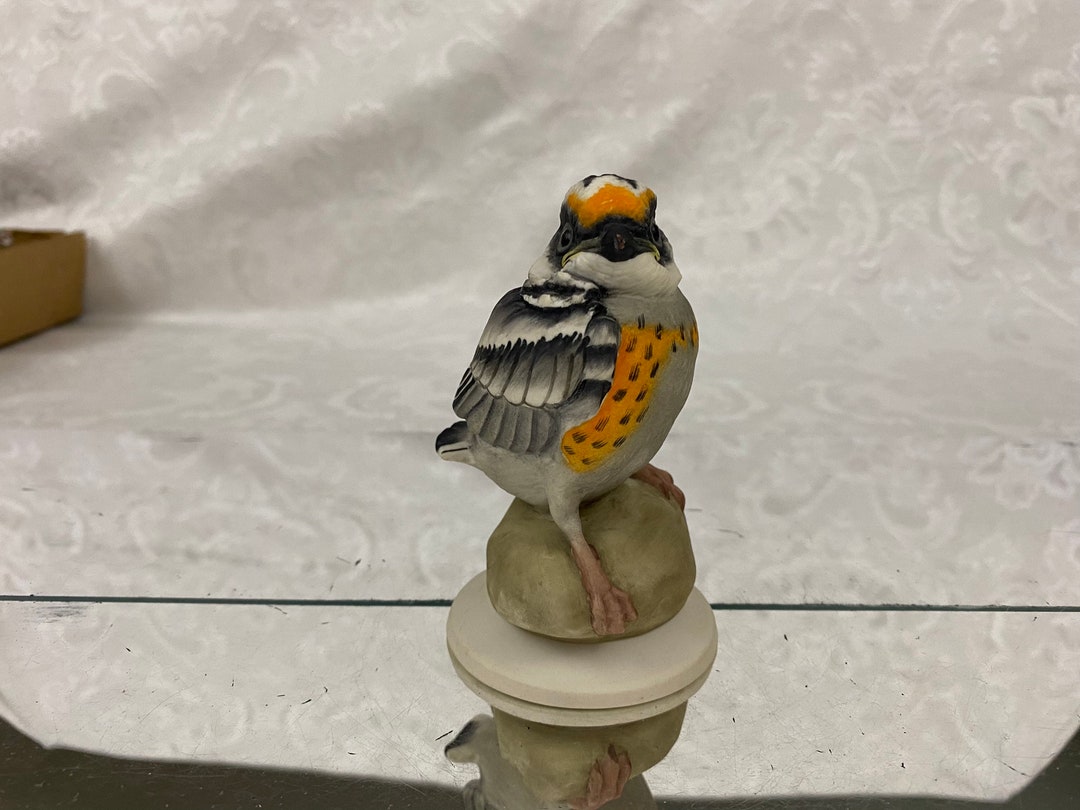 Vintage Boehm Porcelain Bird Figurine Fledgling Blackburnian - Etsy