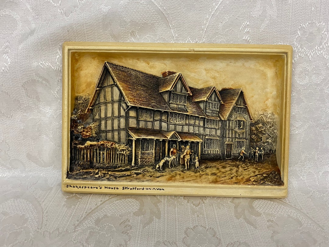 Vintage Osborne Ivorex 3D Wall Hanging Plaque Picture Shakespeare's ...