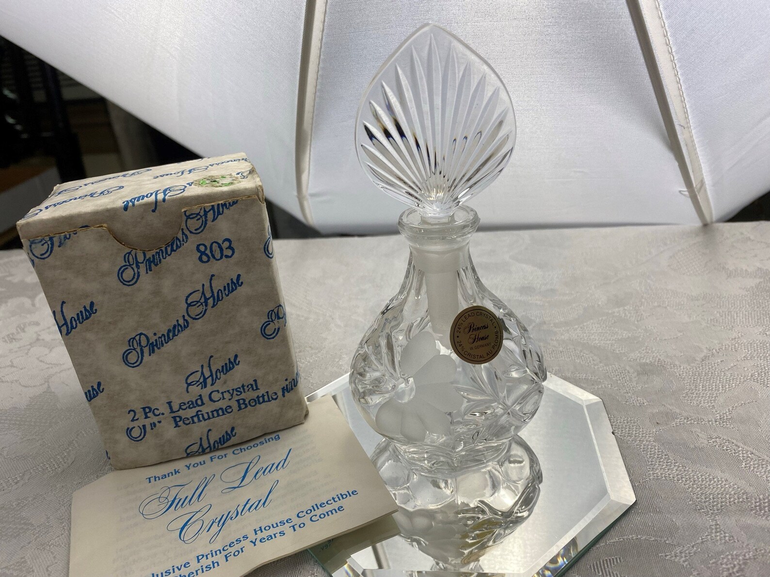 Vintage Princess House Lead Crystal Cut Glass Perfume Scent | Etsy