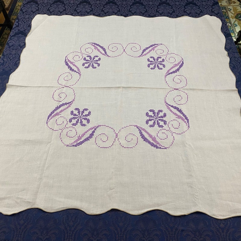 Purple Tablecloth - Etsy
