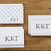Chi Omega Note Card Set / Preppy / Preppy Greek Note Cards / Greek Note ...