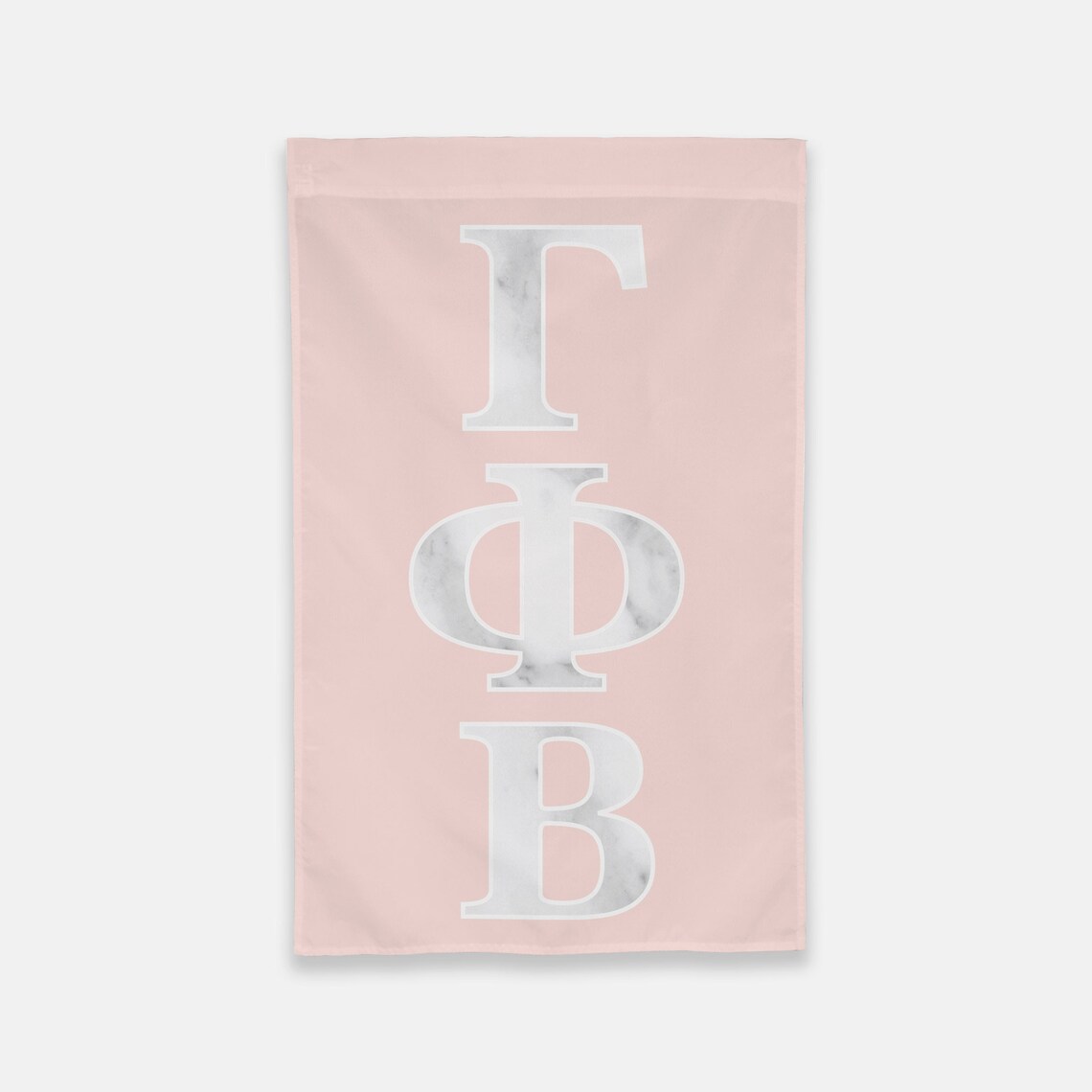 Gamma Phi Beta Vertical Greek Letter Flag / Blush & Marble / - Etsy
