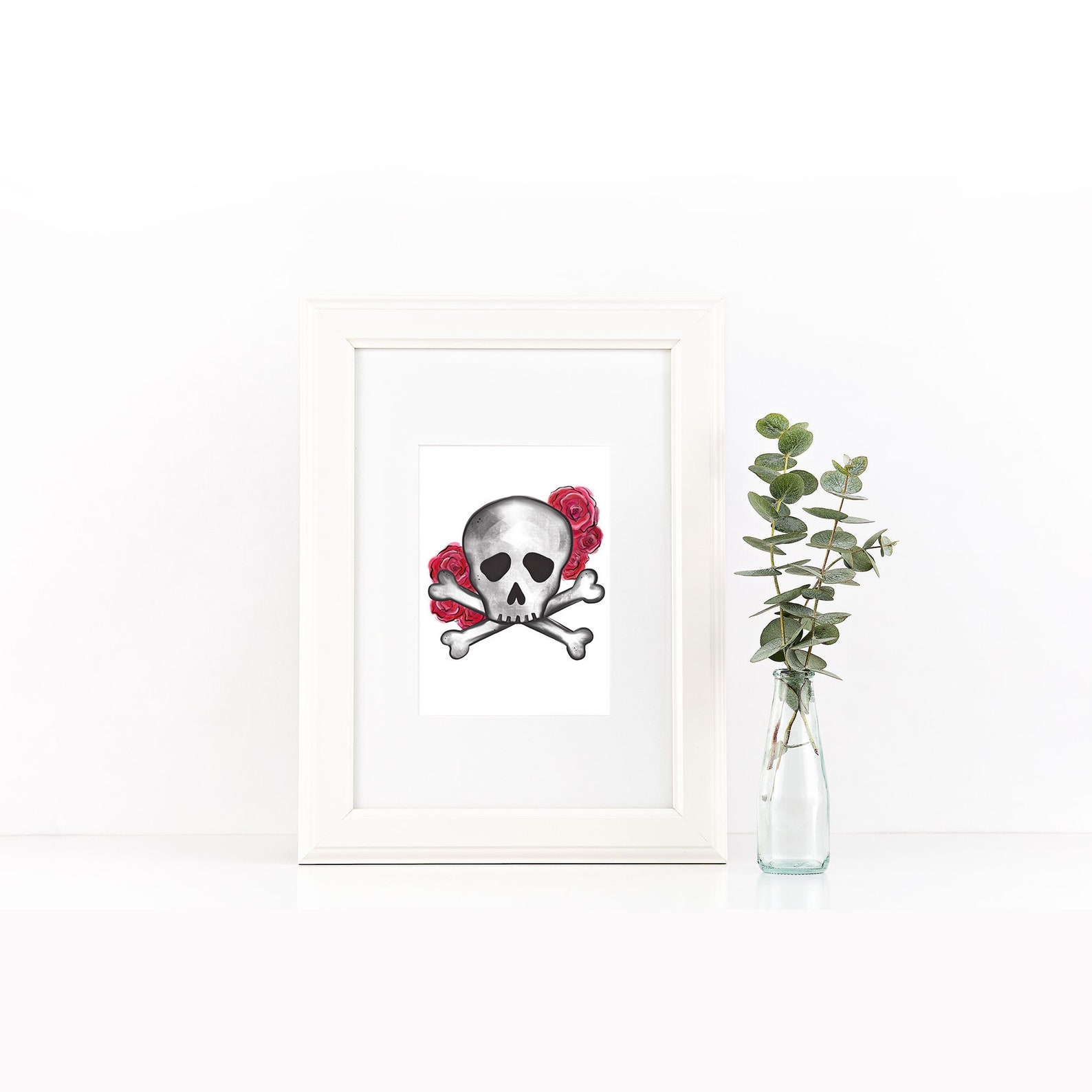 Chi Omega Skull Art Print / Skull / Sorority / Wall Hanging / Sorority ...