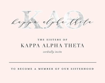 Sorority Bid Card | Etsy