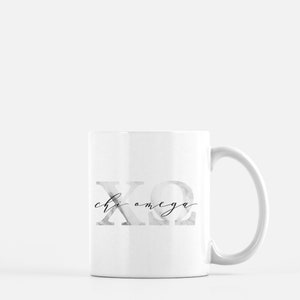 Marble Sorority Mugs / White / Sorority / Alpha Chi Omega / Alpha Gamma ...