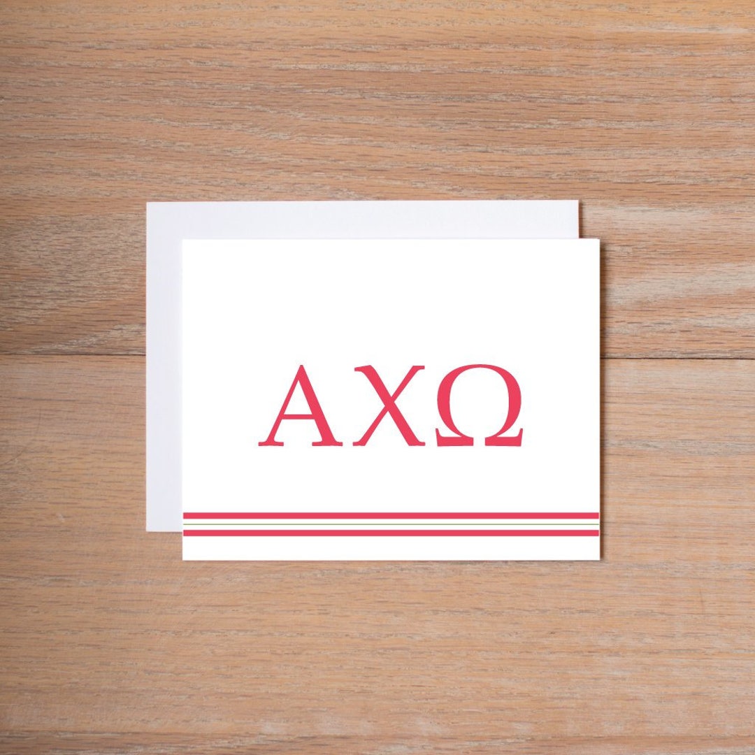 Custom Greek Note Cards / Preppy Sorority Note Cards / Preppy / Greek ...