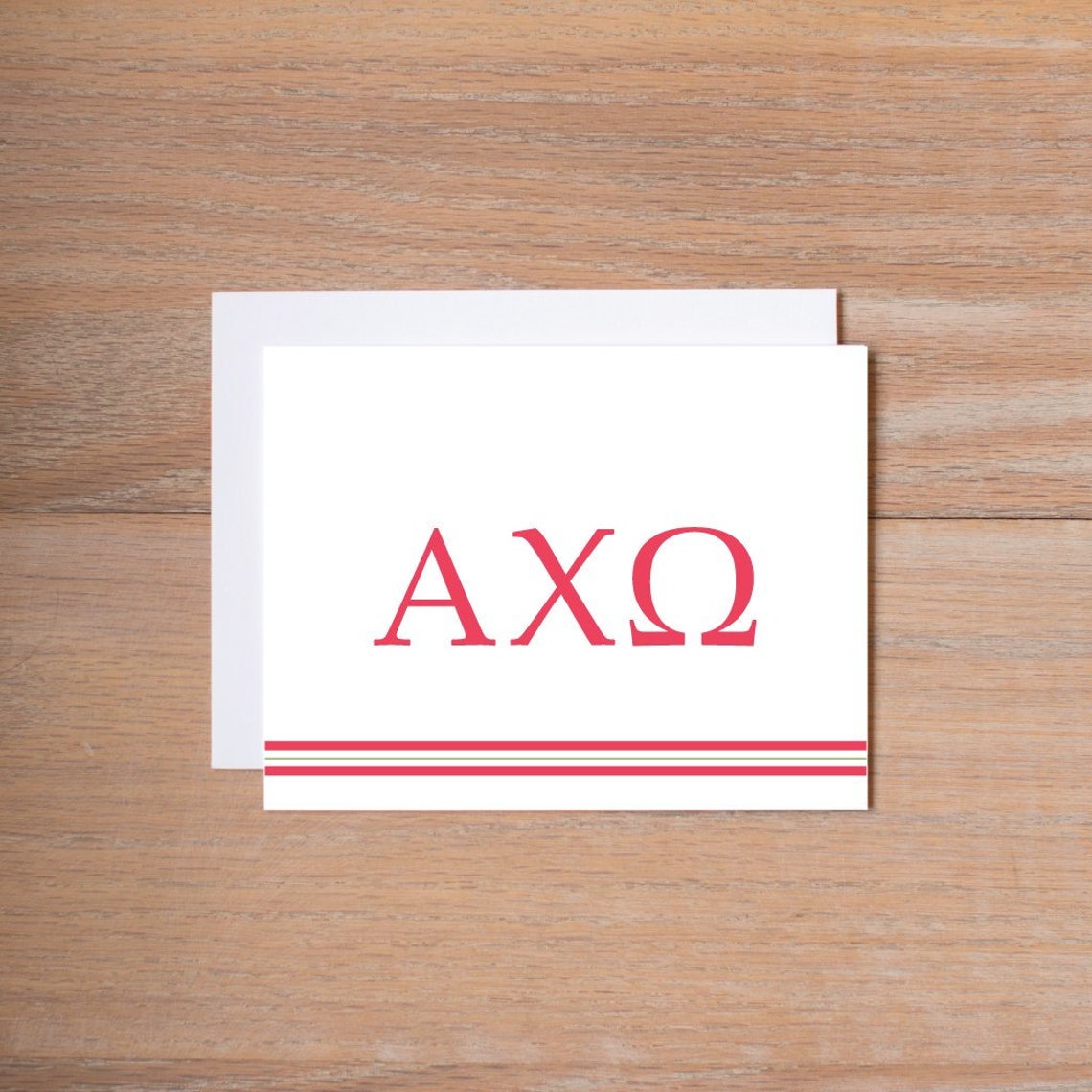 Custom Greek Note Cards / Preppy Sorority Note Cards / Preppy / Greek ...