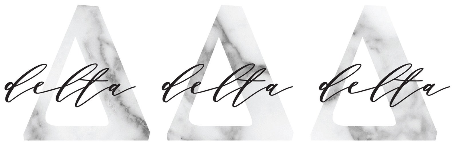 Vinyl Marble Sorority Decals / Alpha Chi Omega / Alpha Gamma Delta ...