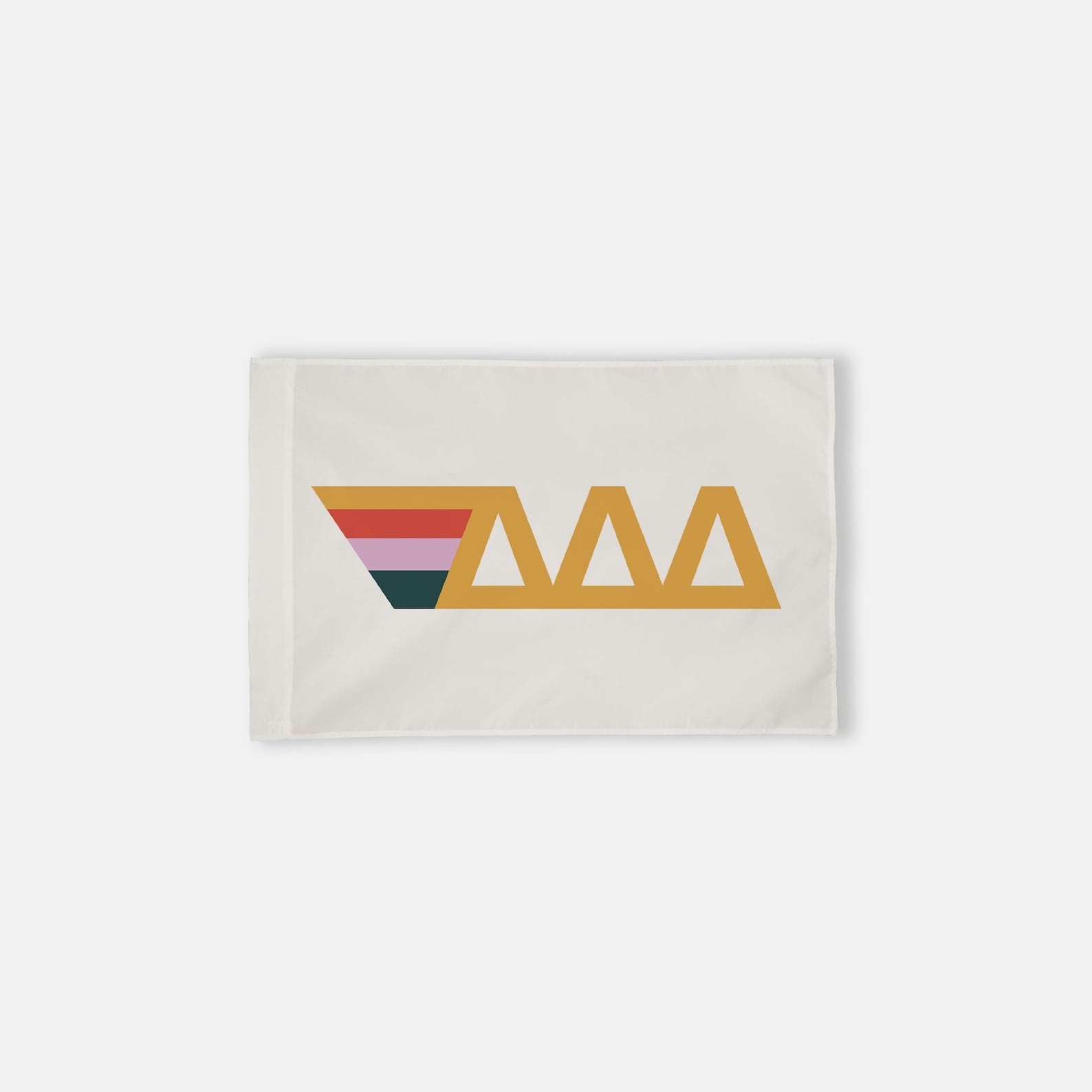 Retro Stripes Delta Delta Delta Greek Letter Flag / Greek Letter Flag ...