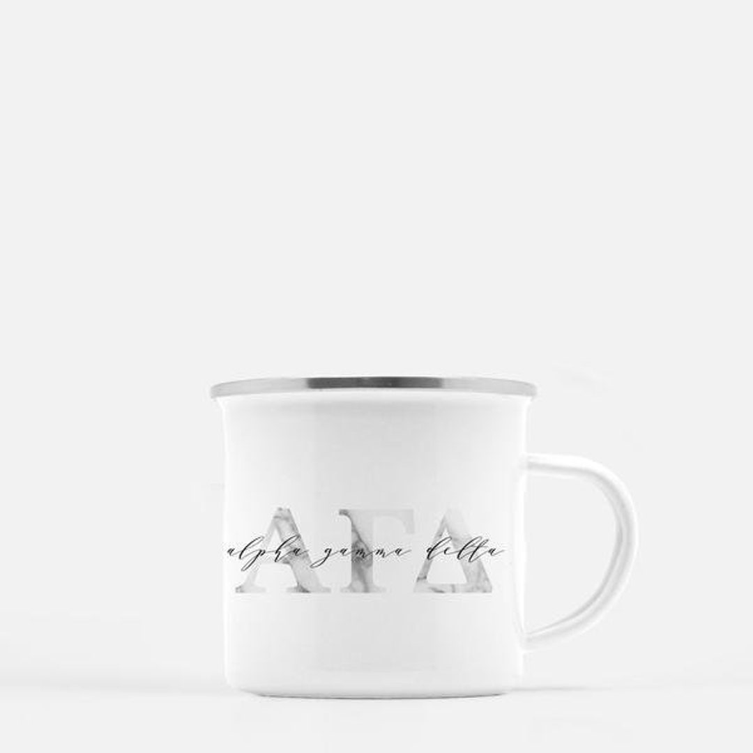 Alpha Gamma Delta Coffee Mug / Metal / Coffee Mug / Sorority Coffee Mug ...