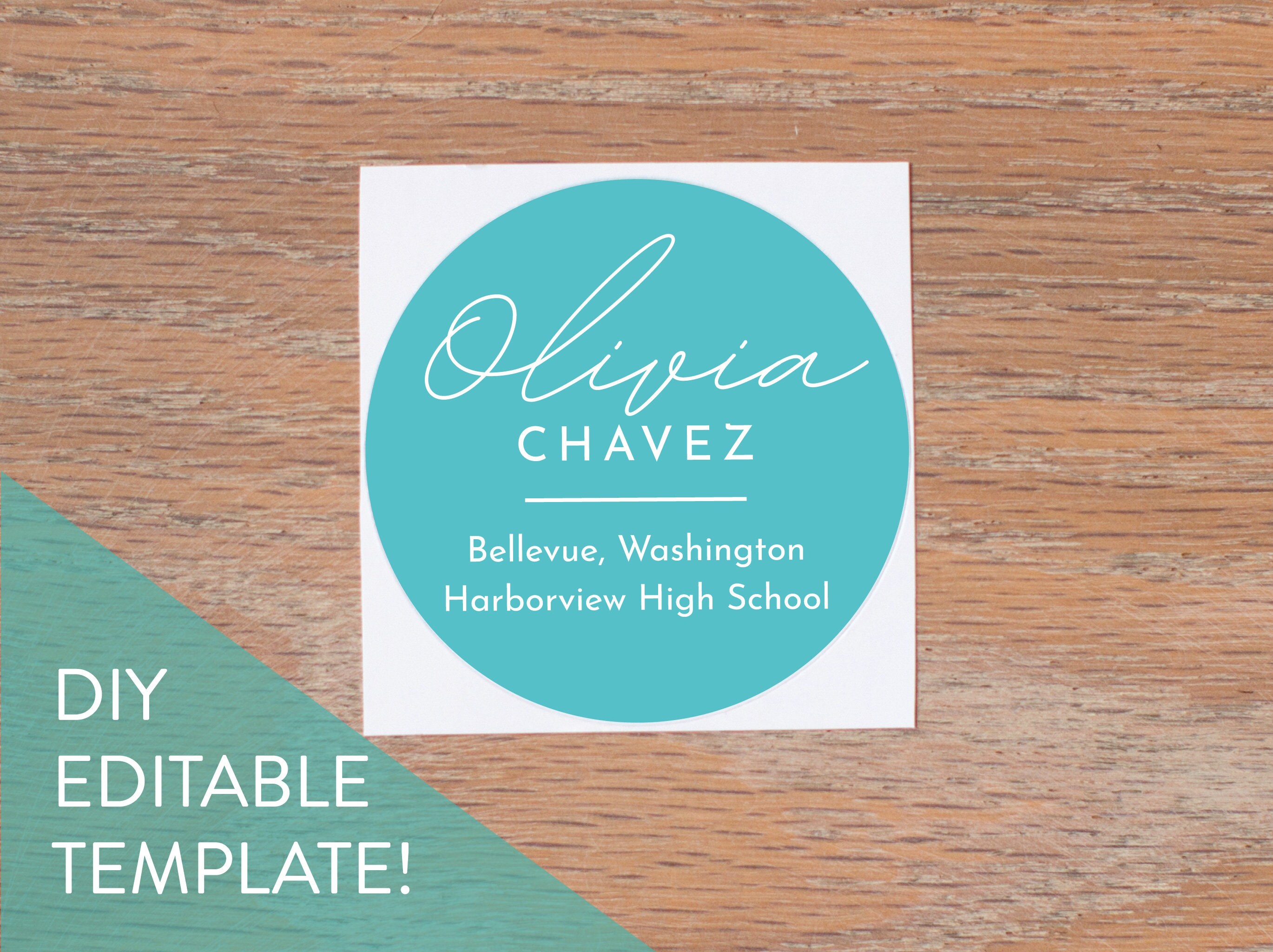 Printed Sorority Packet Personal Stickers / Penned Name / Editable ...