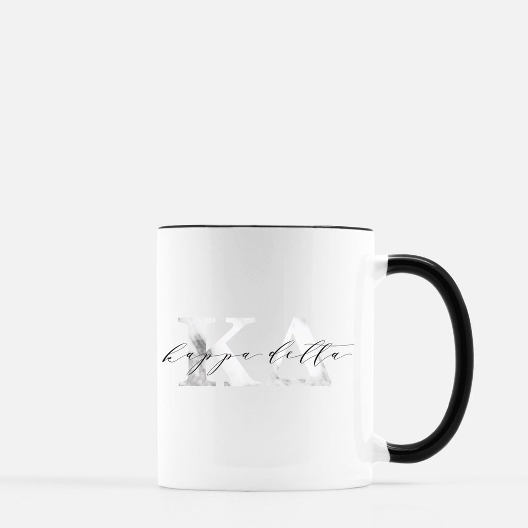 Kappa Delta Coffee Mug / Black / Coffee Mug / Sorority Coffee Mug / KD ...