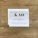Zeta Tau Alpha Bid Card / Golden Marble / Sorority Bid Card / Bid Cards ...
