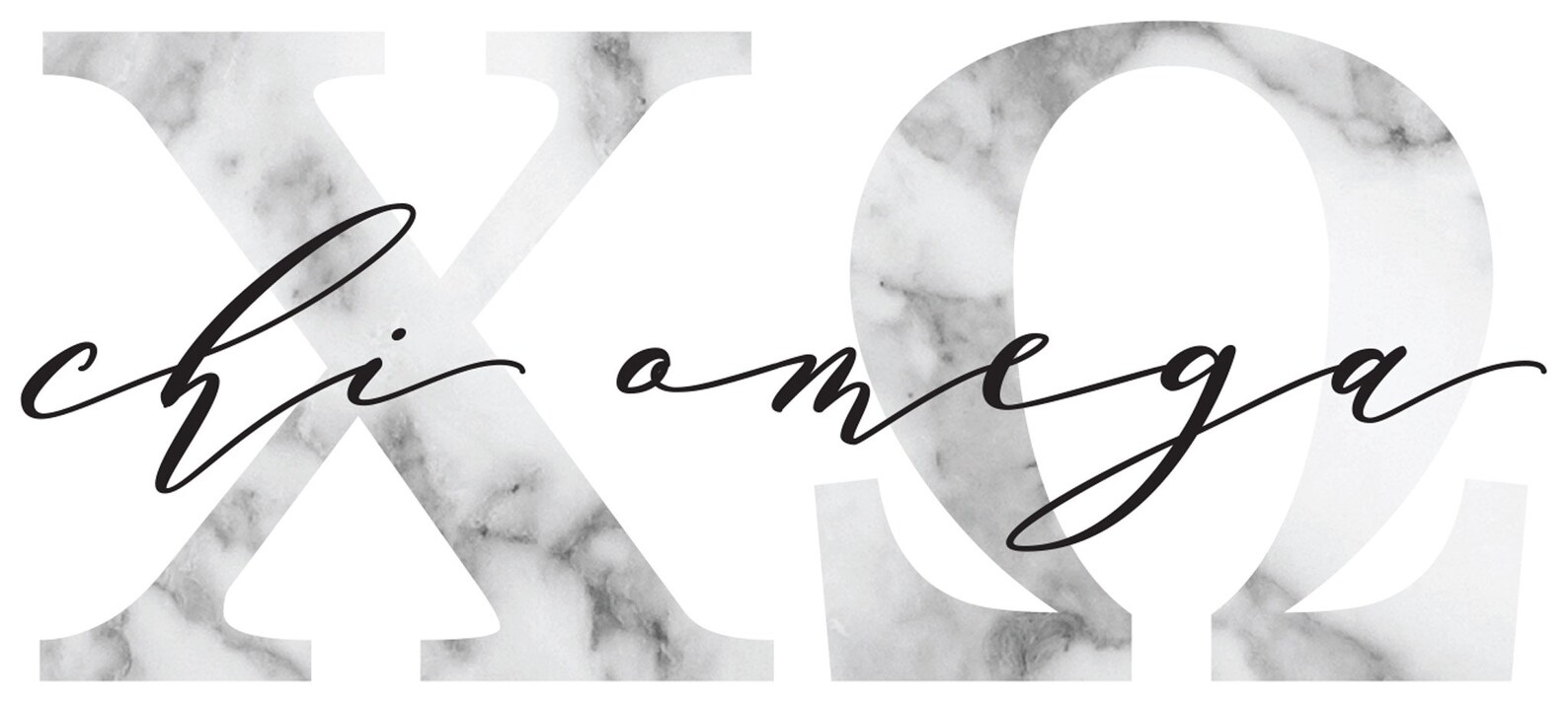 Vinyl Marble Sorority Decals / Alpha Chi Omega / Alpha Gamma Delta ...