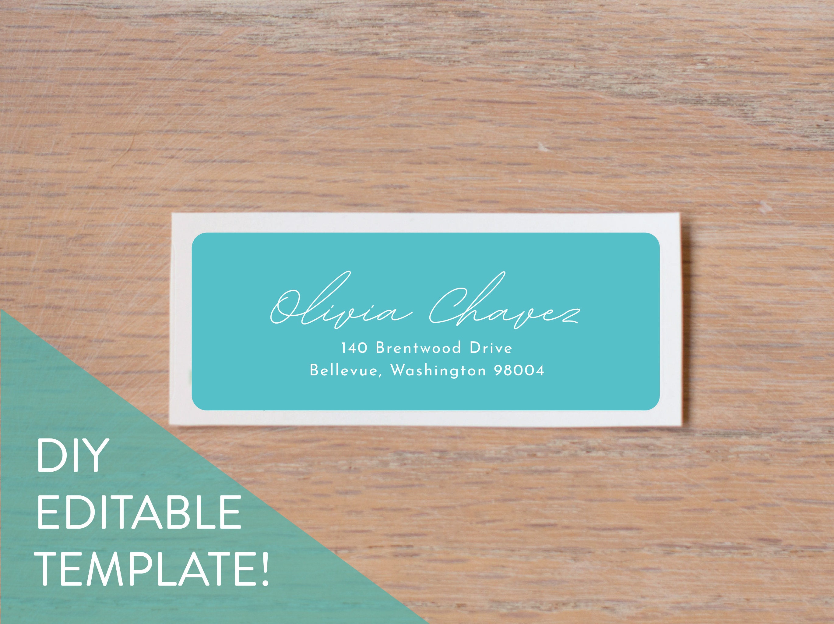 Printed Return Address Labels / Penned Name / Editable Home | Etsy