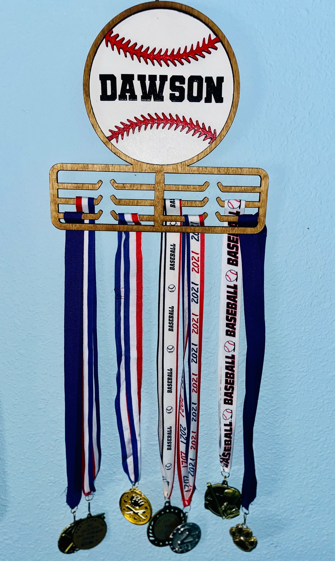 Baseball Medal Display, Baseball Medal Hanger, Awards Display - Etsy