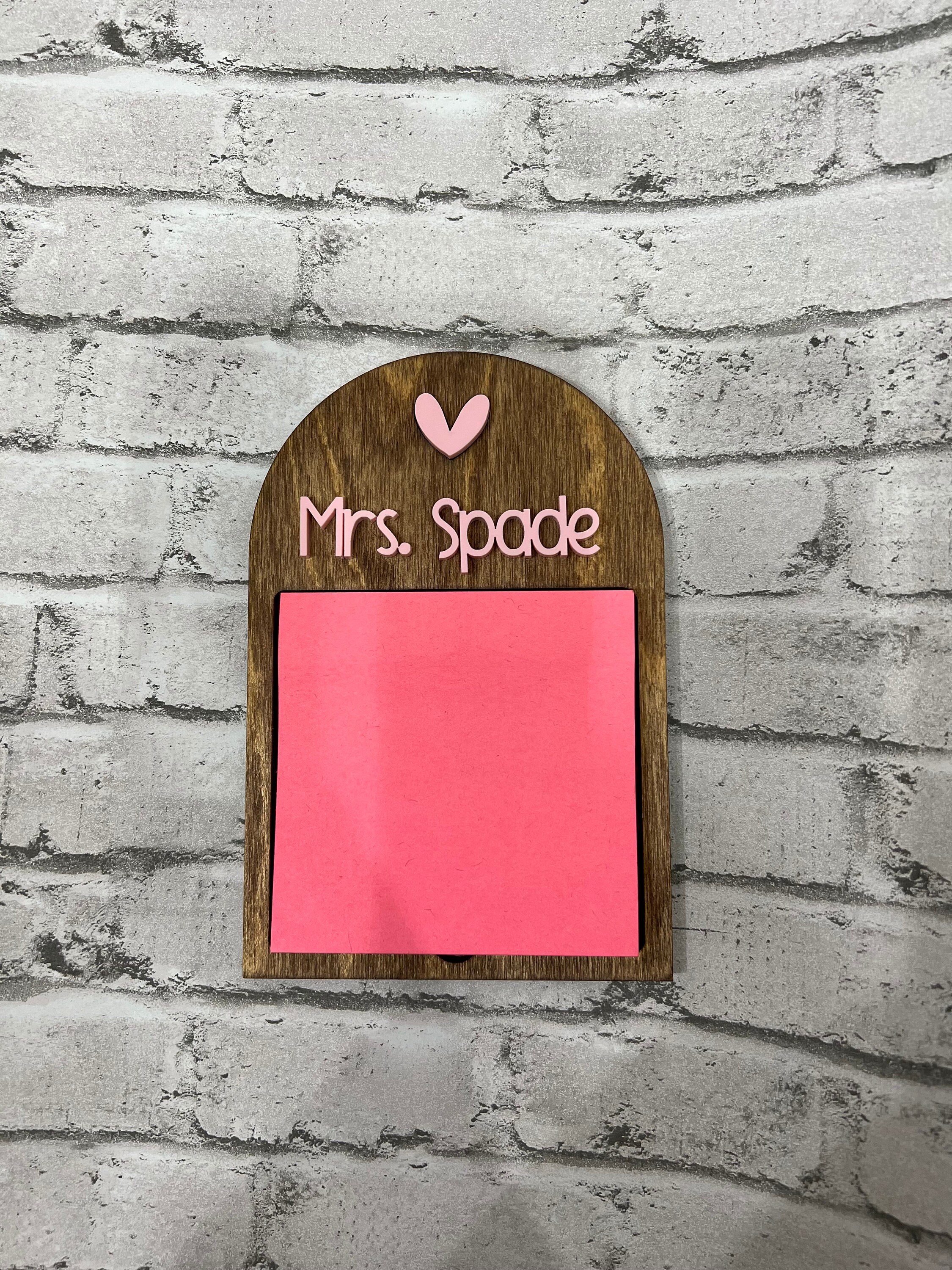 Personalized Teacher Gift Teacher Gift Note Holder Office - Etsy