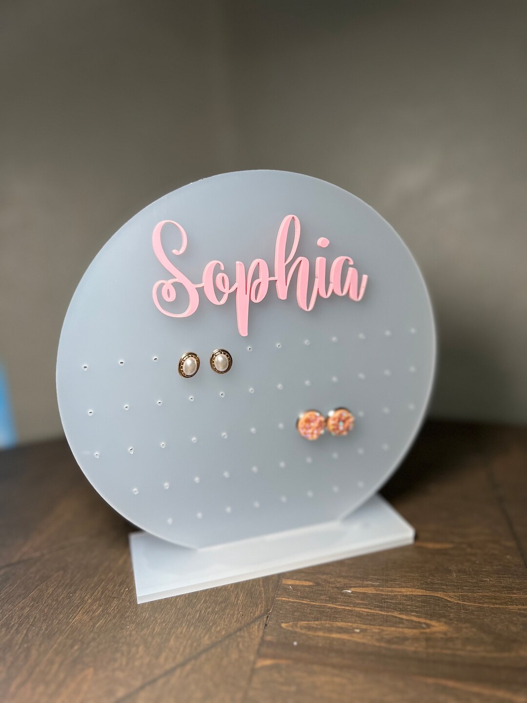Earring Holder for Girl Earring Stand Personalized Kids - Etsy