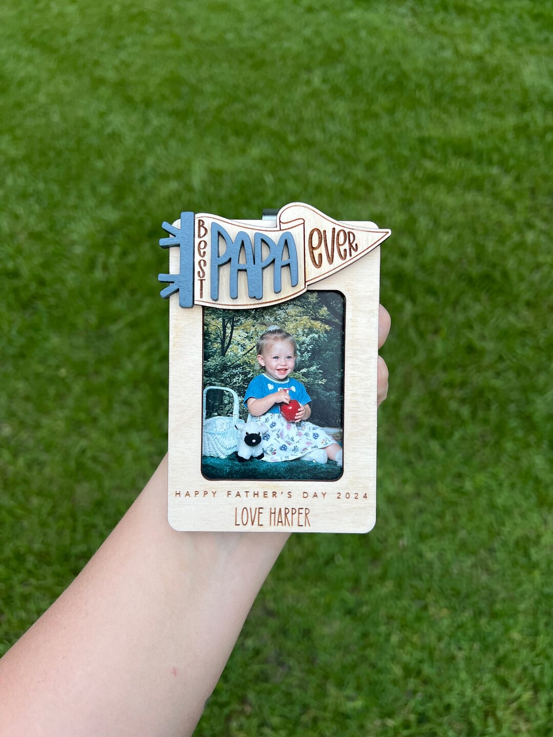 Father's Day Gift, Gift for Dad, Father’s Day, Car Visor Clip, Photo ...
