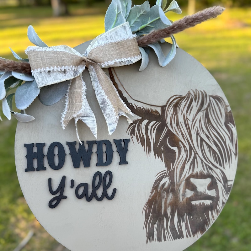 Cow Signs for Wreaths - Etsy