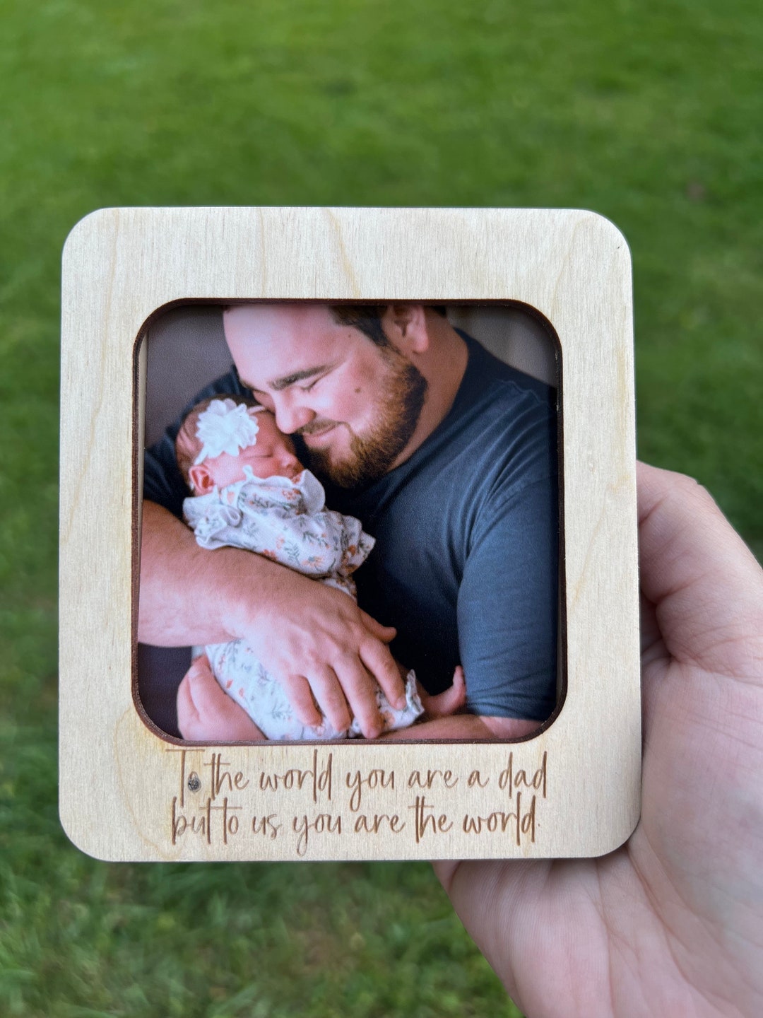 Personalized Photo Frame, Car Visor Clip, Father's Day Gift, Custom ...