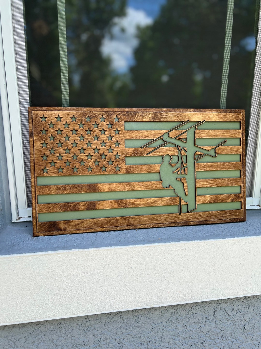 Lineman American Flag, Lineman Flag, Lineman Appreciation, Lineman ...