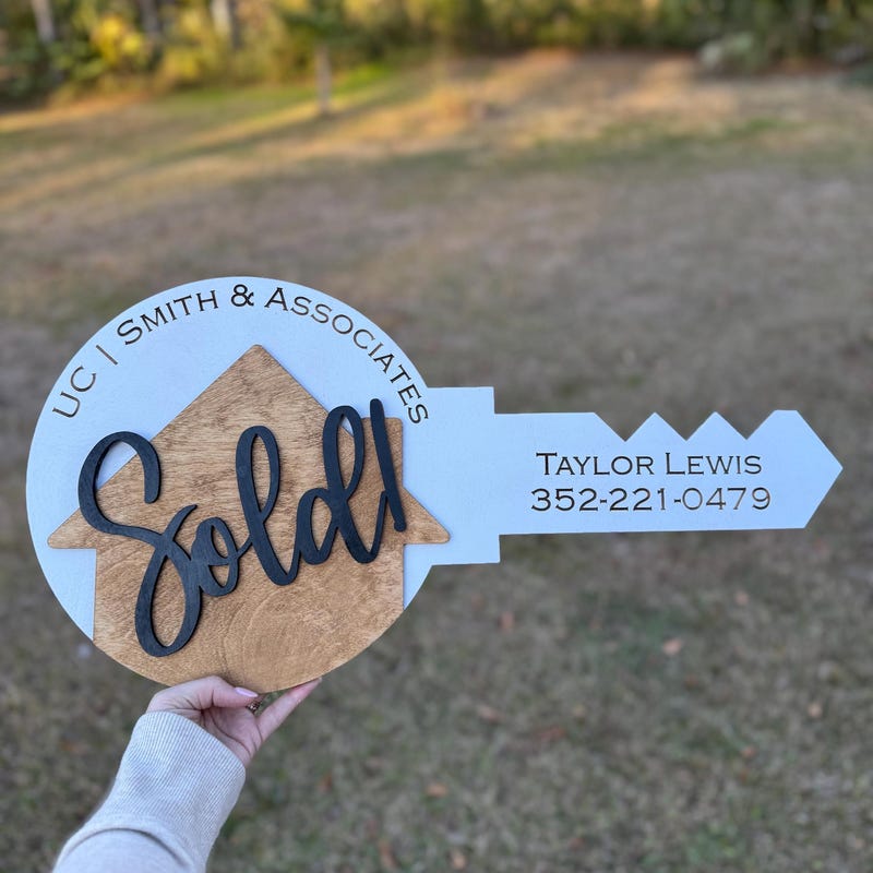 Realtor Sold Sign - Etsy