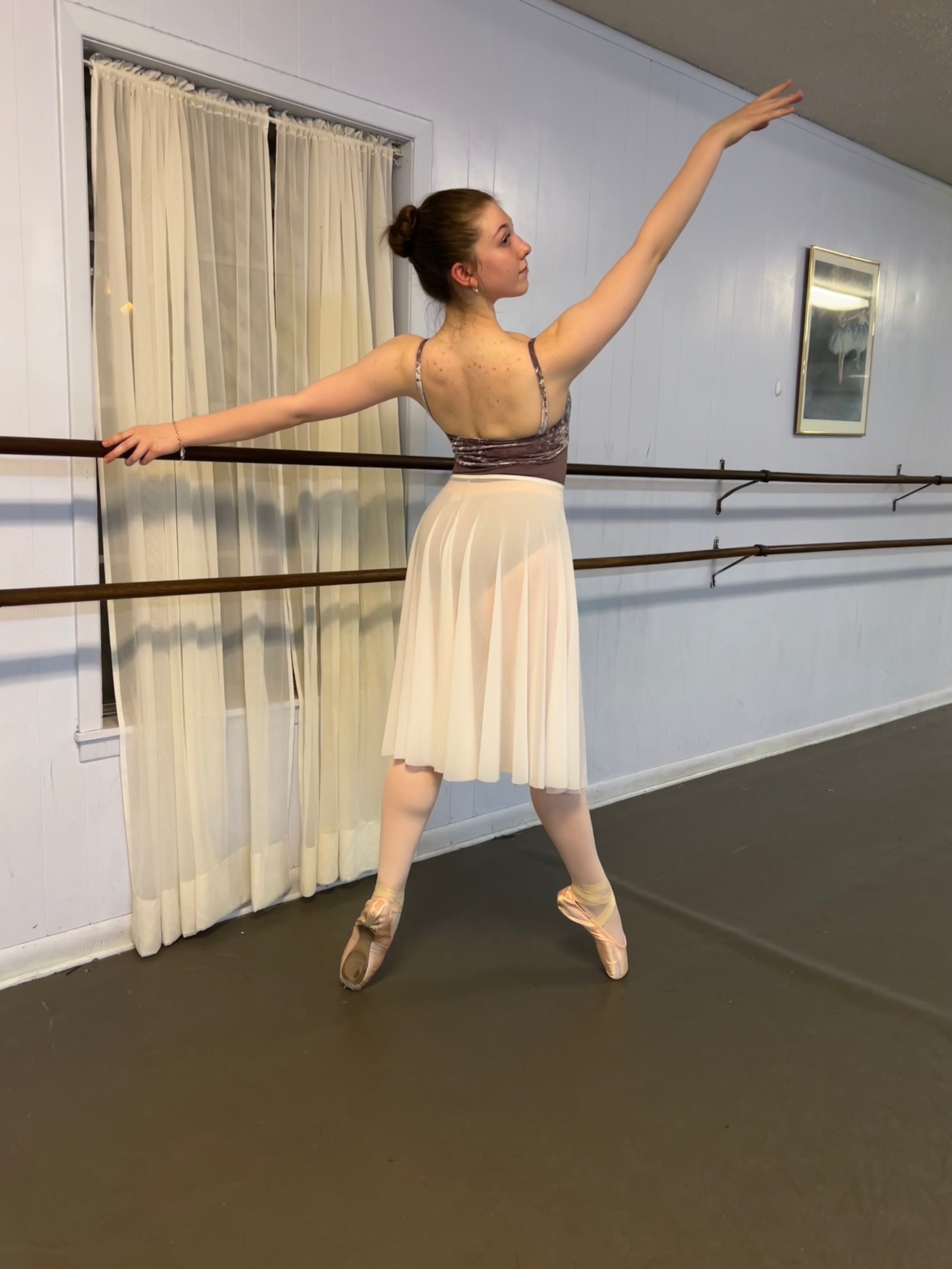 Lea Custom Circle Dance Mesh Ballet Skirt Rehearsal - Etsy