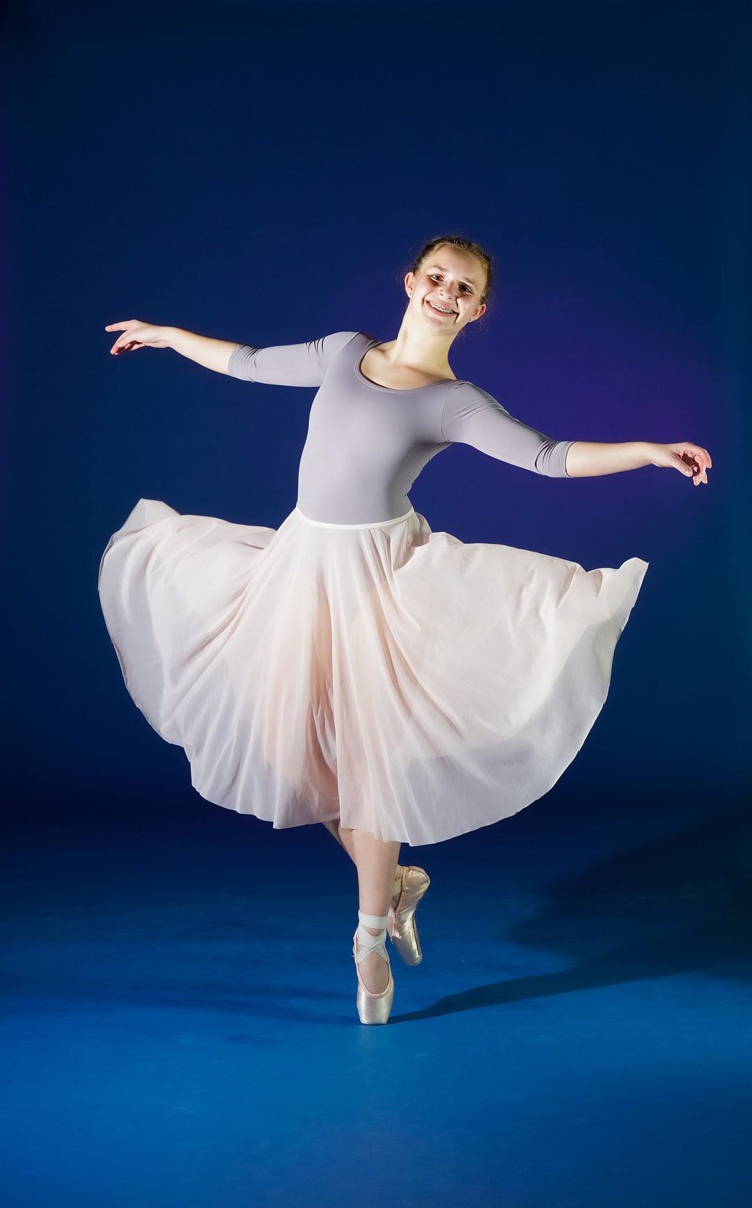 Lea Custom Circle Dance Mesh Ballet Skirt Rehearsal - Etsy