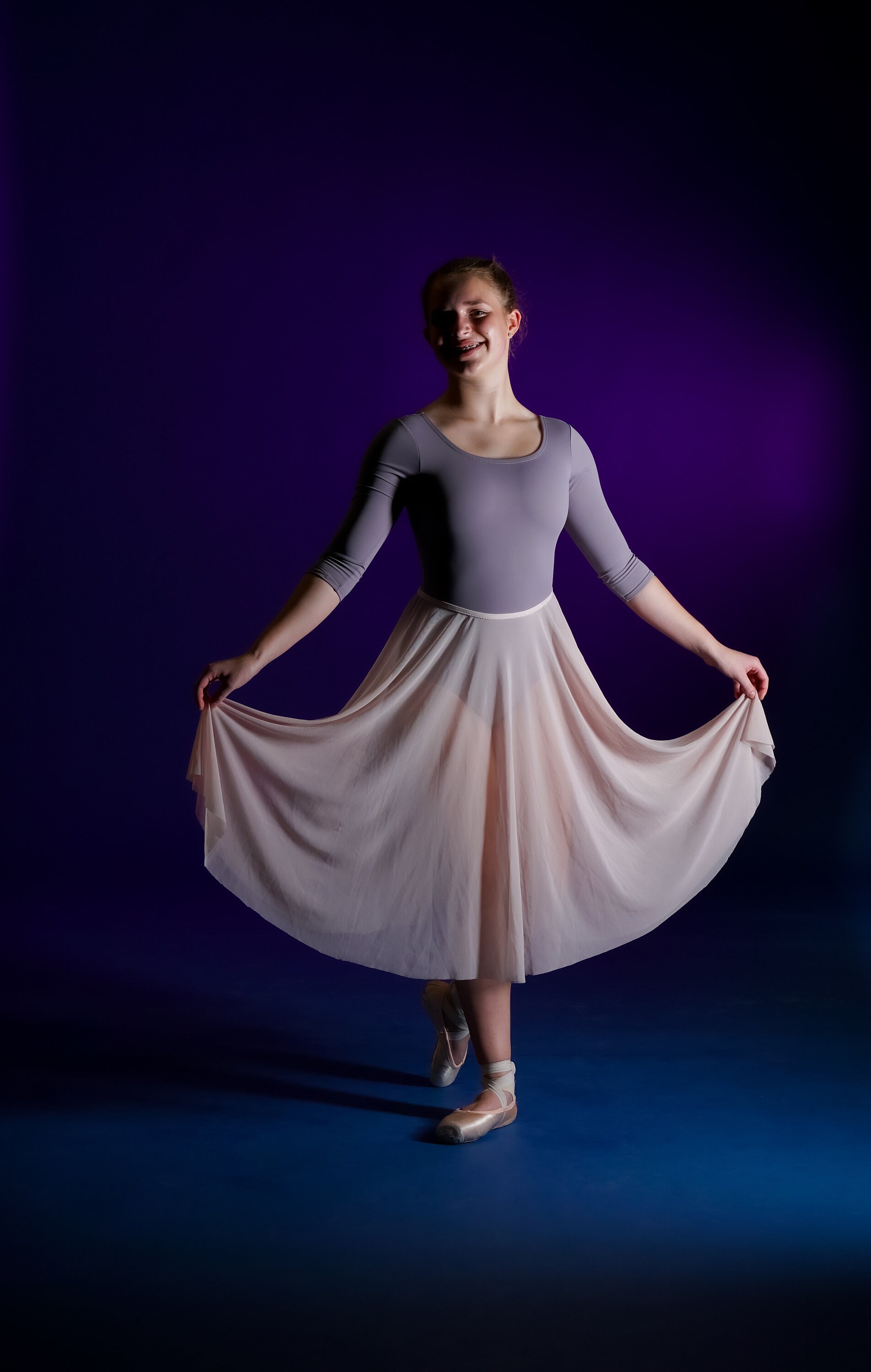 Lea Custom Circle Dance Mesh Ballet Skirt Rehearsal - Etsy