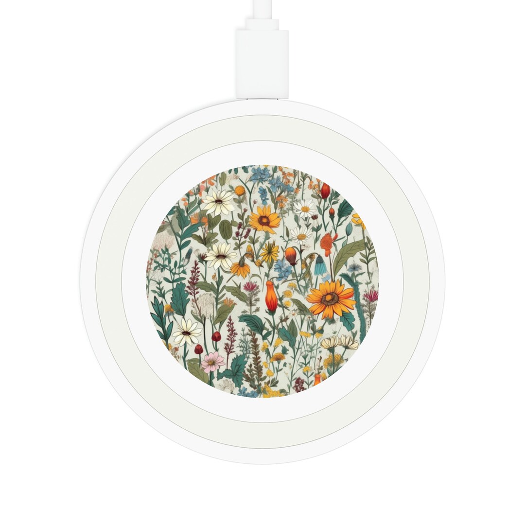 Wildflowers Quake Wireless Charging Pad Phone Charger Floral Garden ...