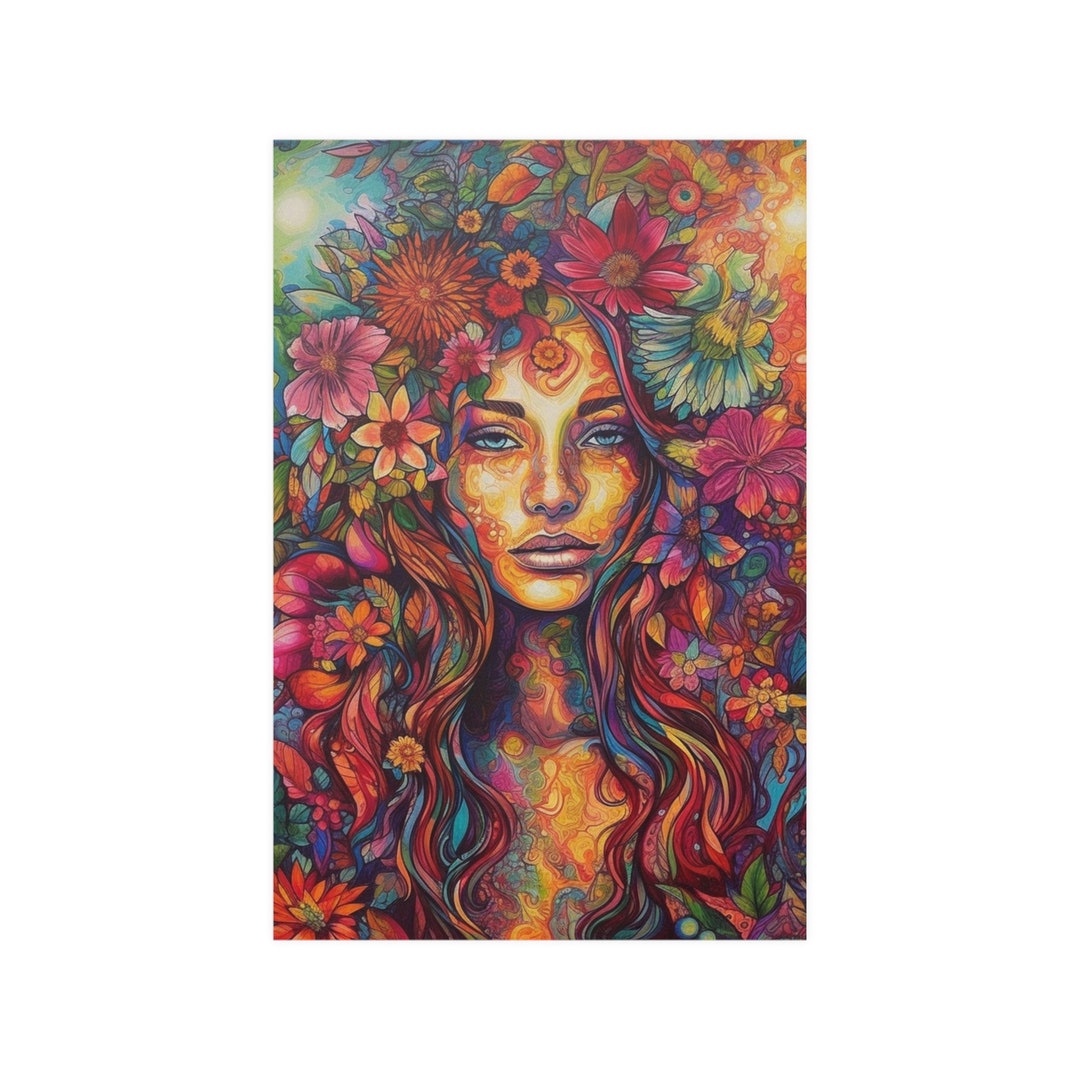 Flora Gypsy Satin Posters 210gsm Home Decor Wall Art Hanging - Etsy